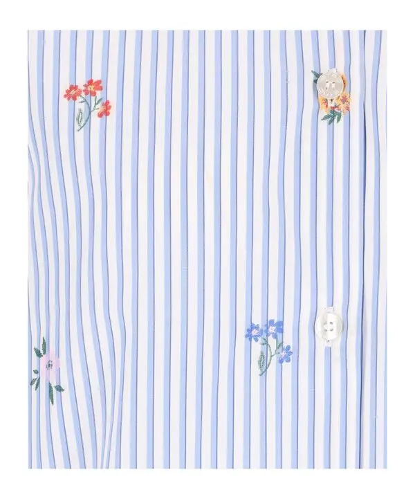 Etro Floral Printed Striped Shirt