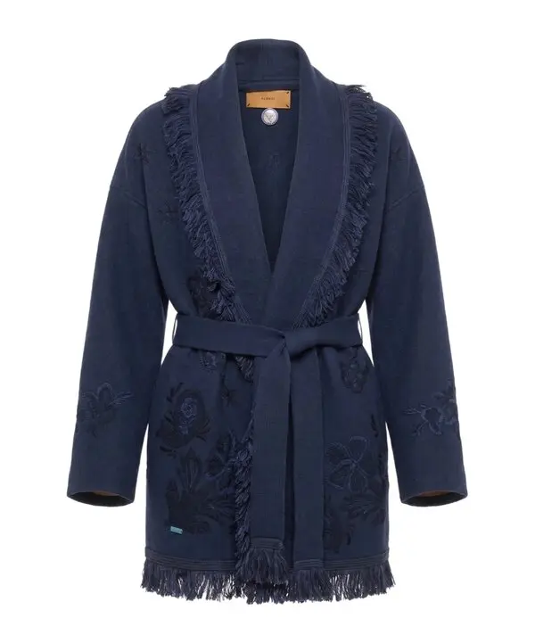 Alanui Nature In Bloom Belted Cardigan
