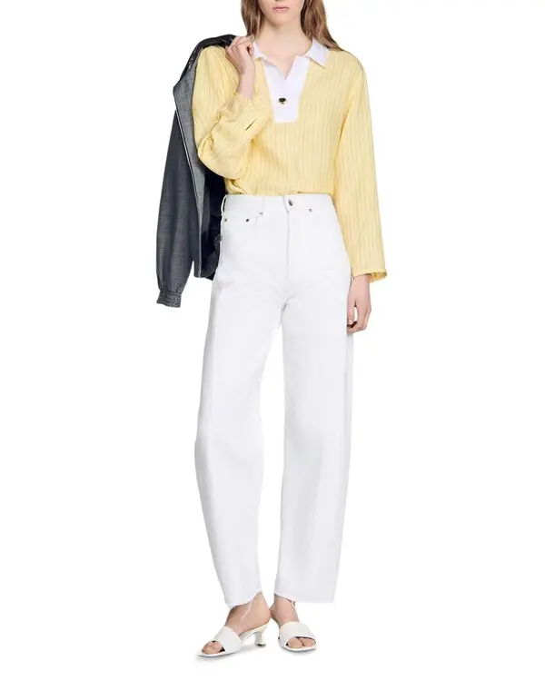 Sandro Cotton Striped Shirt