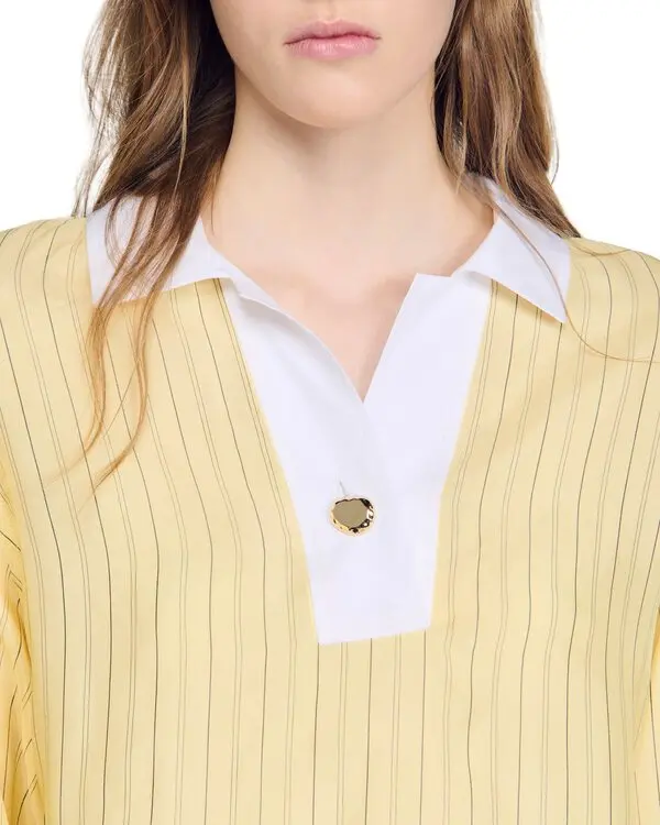 Sandro Cotton Striped Shirt