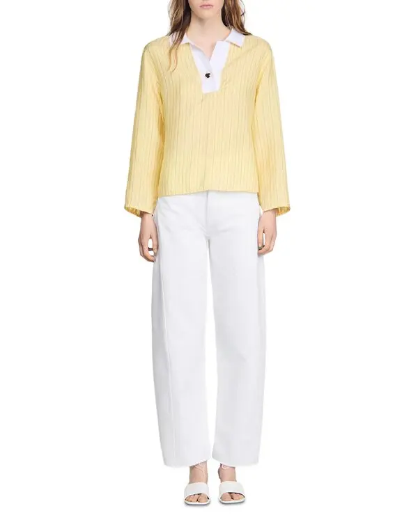 Sandro Cotton Striped Shirt