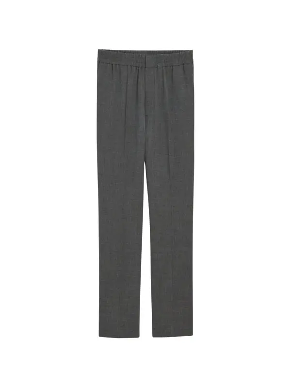 AMI Paris Tailored Straight-leg Trousers - Grey