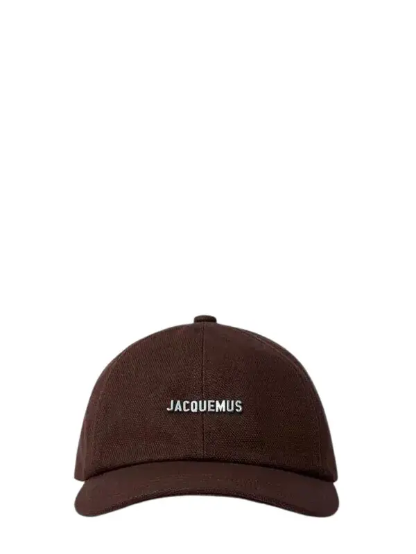 Jacquemus Cotton Logo Hat With Adjustable Back Closure