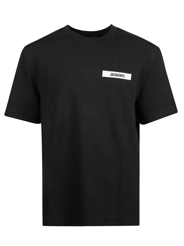 Jacquemus Front Logo Short Sleeve Crew Neck T-shirt