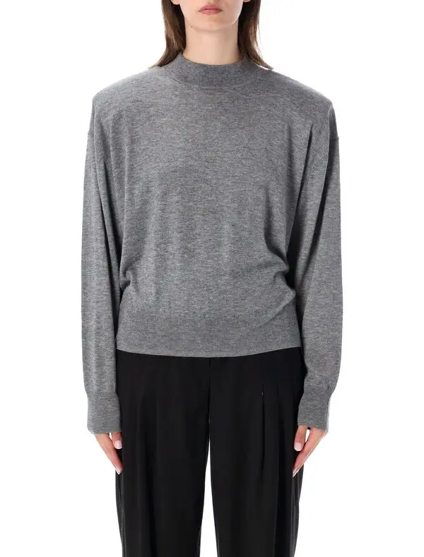 THE FRANKIE SHOP Mock Neck Knit Sweater