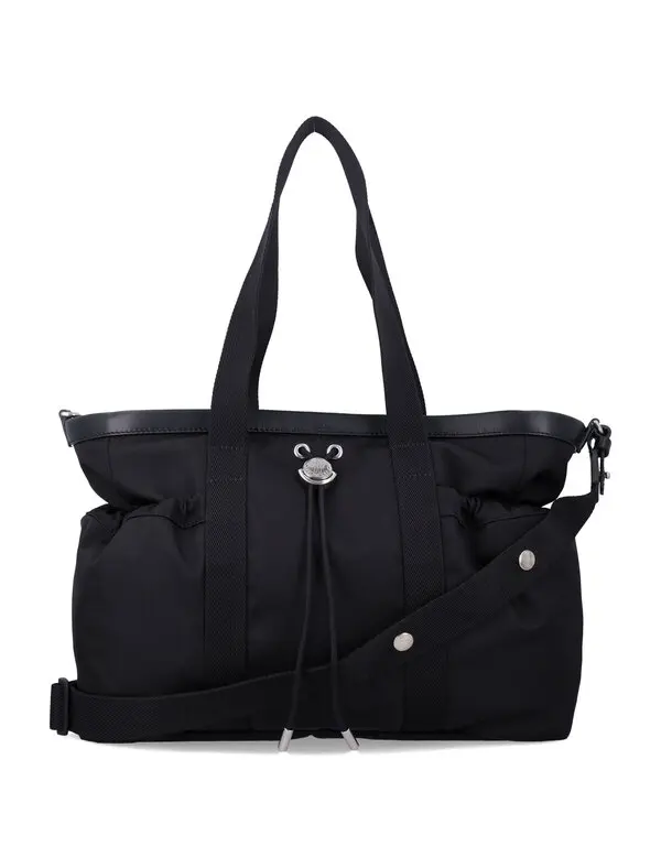Moncler Mini Nylon Changing Bag With Stroller Attachment - Nero