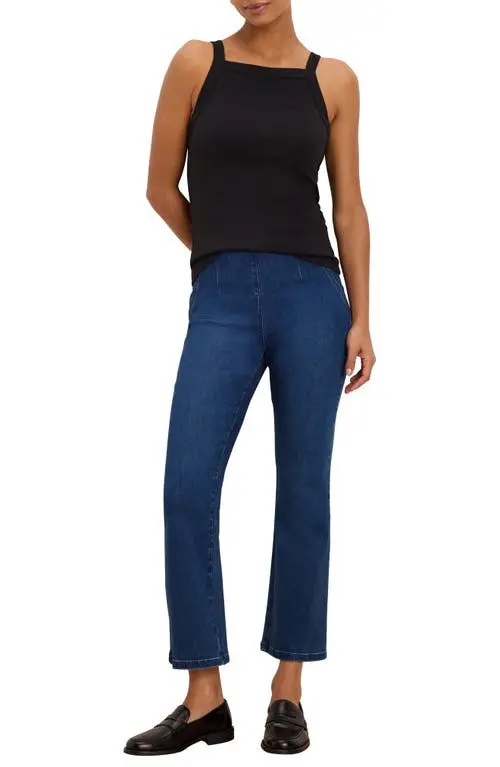 NIC+ZOE Square Neck Tank Top - Black Onyx