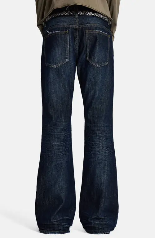 JADED LONDON Coated Jude Flare Leg Jeans