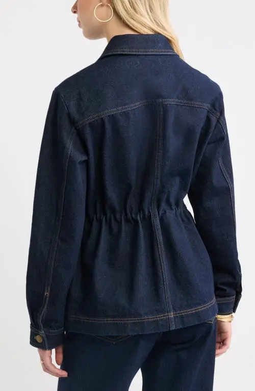 Treasure & Bond Cinched Waist Denim Jacket