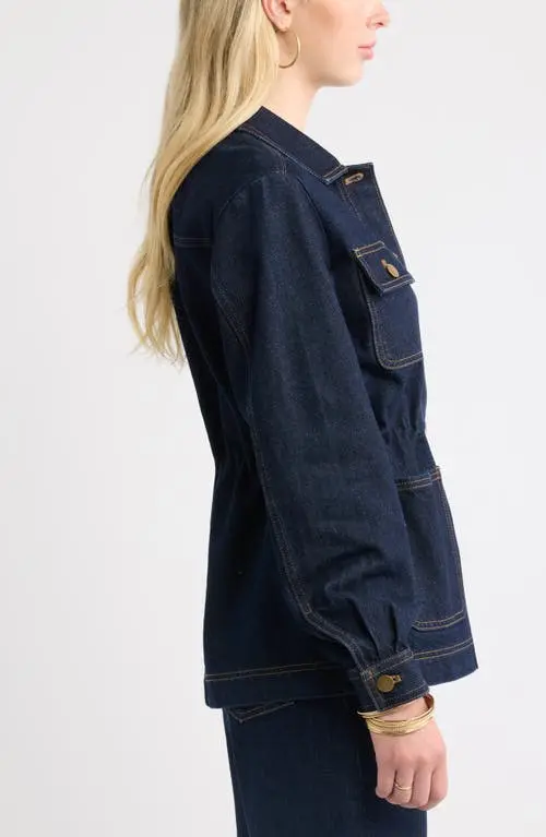 Treasure & Bond Cinched Waist Denim Jacket
