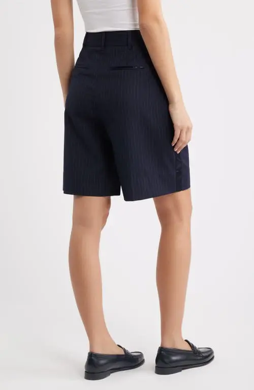 ROWING BLAZERS Pinstriped Tailored Bermuda Shorts