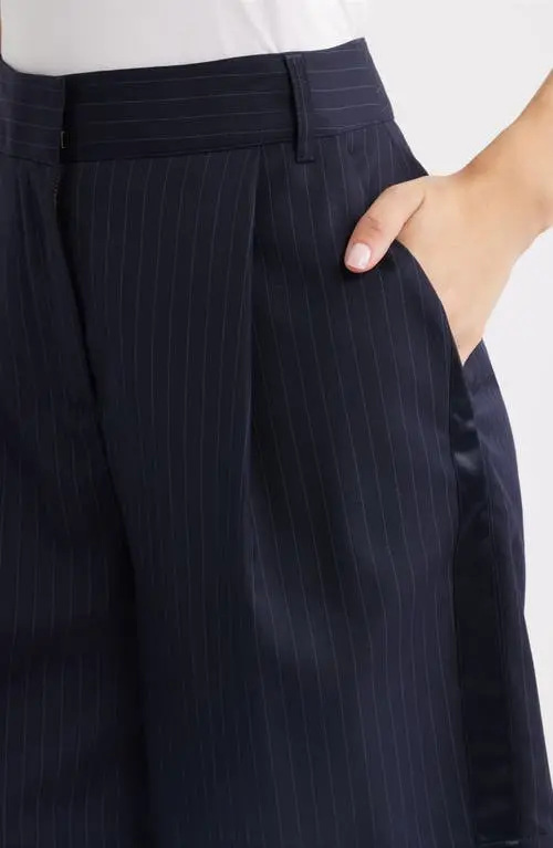 ROWING BLAZERS Pinstriped Tailored Bermuda Shorts