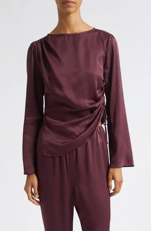 TOCCIN Cilina Long Sleeve Ruched Top