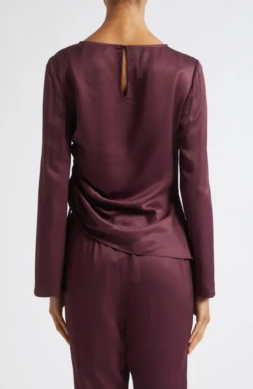 TOCCIN Cilina Long Sleeve Ruched Top