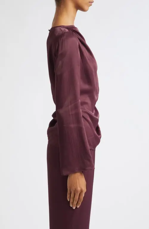 TOCCIN Cilina Long Sleeve Ruched Top