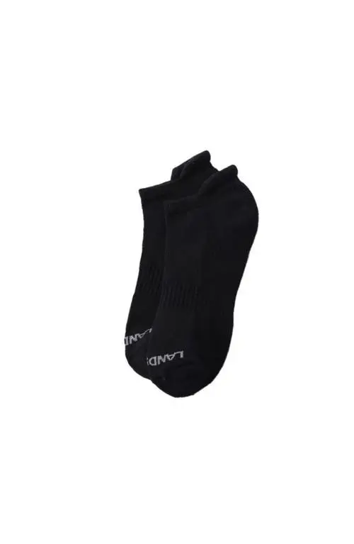 LANDS' END 3-pack Half Cushion Sport Low Cut Socks - Black