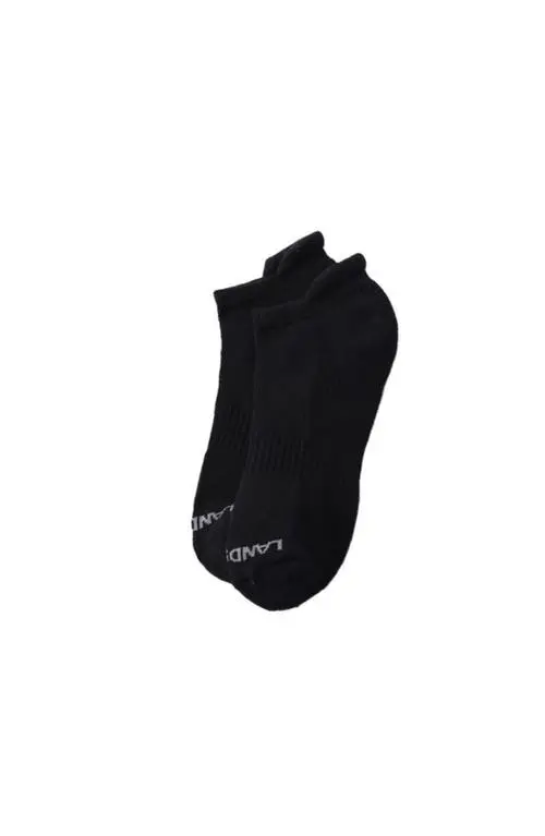 LANDS' END 3-pack Half Cushion Sport Low Cut Socks - Black
