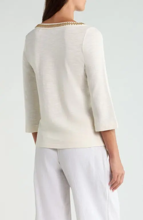 Tommy Bahama Ashby Isles Soutache Split Neck Top