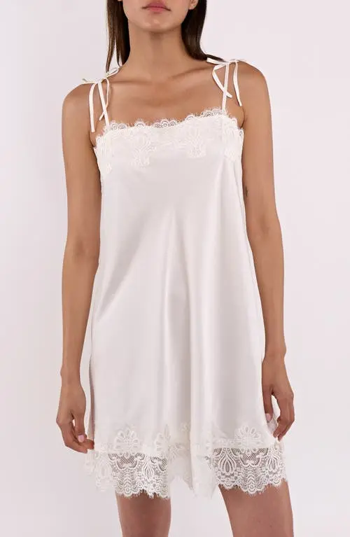 Flora Nikrooz Celeste Lace Trim Chemise