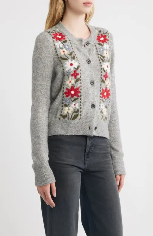 Rails Millie Embroidered Wool Blend Cardigan