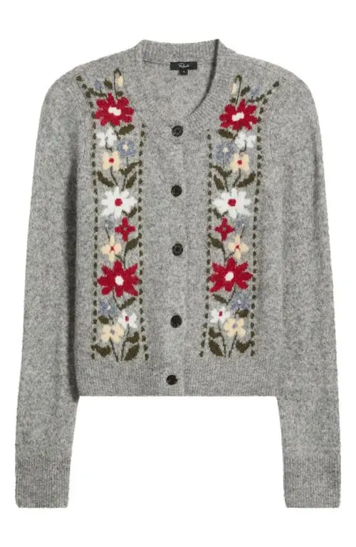 Rails Millie Embroidered Wool Blend Cardigan