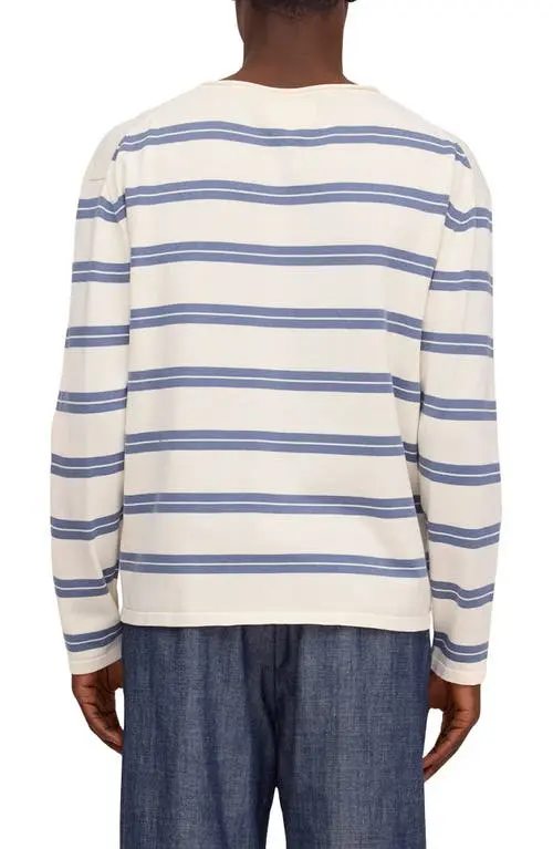 Nn07 Sailor Crew Striped Organic Cotton Sweater