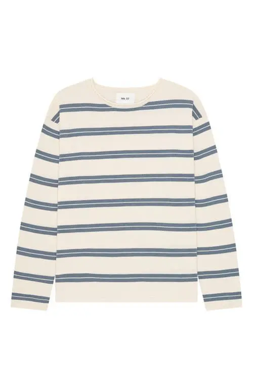 Nn07 Sailor Crew Striped Organic Cotton Sweater