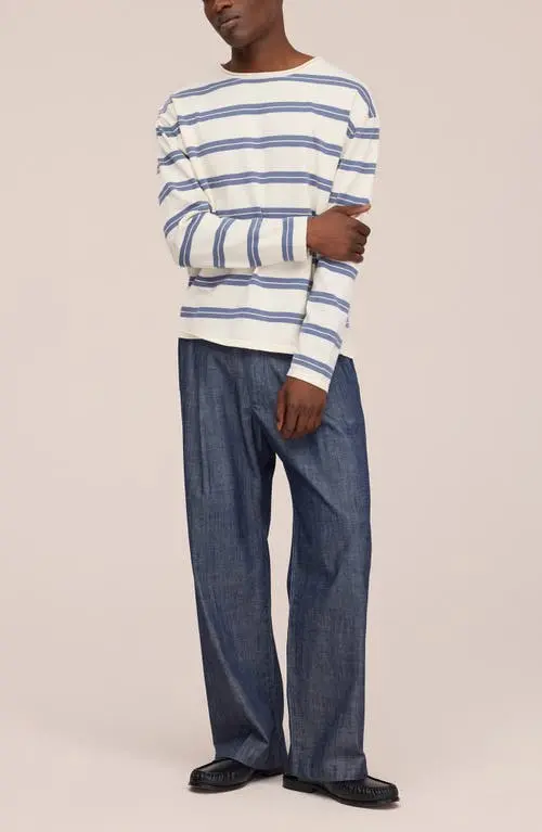 Nn07 Sailor Crew Striped Organic Cotton Sweater