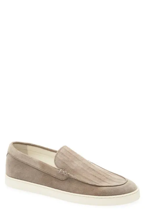 Brunello Cucinelli Chevron Slip-on Sneakers