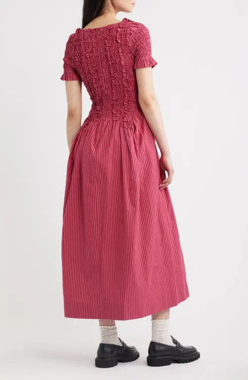 DAMSON MADDER Raphaela Ruffle Midi Dress