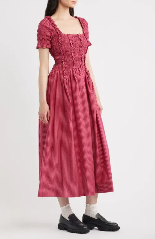 DAMSON MADDER Raphaela Ruffle Midi Dress