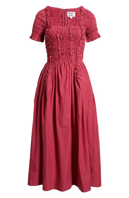 DAMSON MADDER Raphaela Ruffle Midi Dress