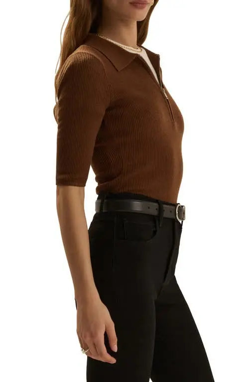 FAVORITE DAUGHTER The Downtown Polo - Toffee