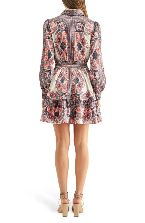 Adelyn Rae Peyton Long Sleeve Mini Shirtdress