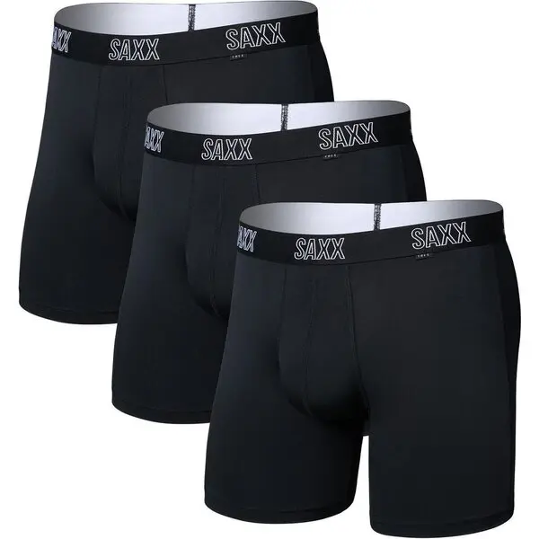 SAXX Free Droptemp™ All Day Cooling Pouchless Boxer Briefs 3-pack - Black