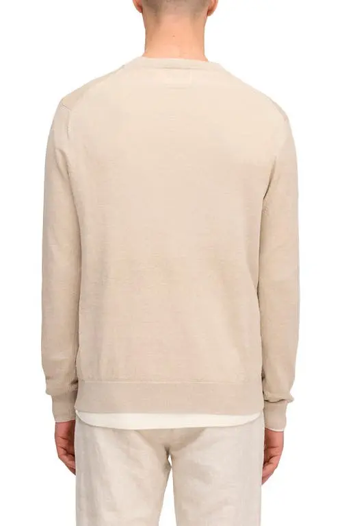 Nn07 Ted Linen Crewneck Sweater - Oat