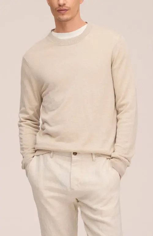 Nn07 Ted Linen Crewneck Sweater - Oat