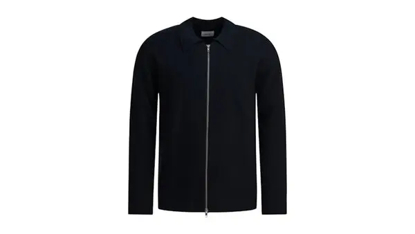 NN.07 Harald Wool Zipper Sweater - Blue