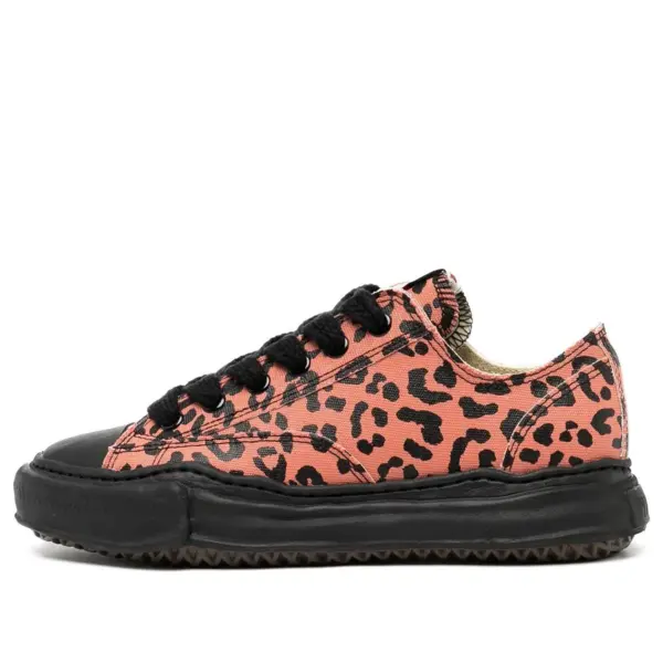 Mihara Yasuhiro Peterson Og Sole Leopard Canvas Low-top Sneaker
