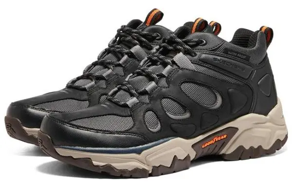 Sketchers Terraform Athletic Lace Up High Top Sneakers - Black