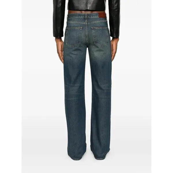 Gucci Washed Denim Wide-leg Jeans With Horsebit Detail