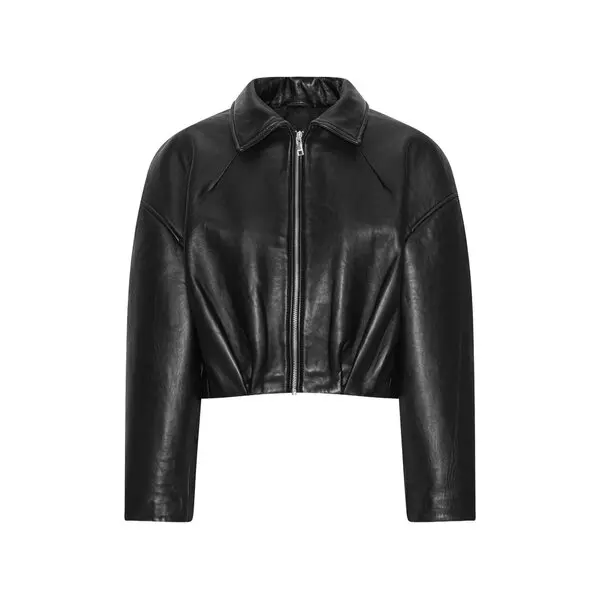 ROTATE BY BIRGER CHRISTENSEN Sheepskin Leather Jacket