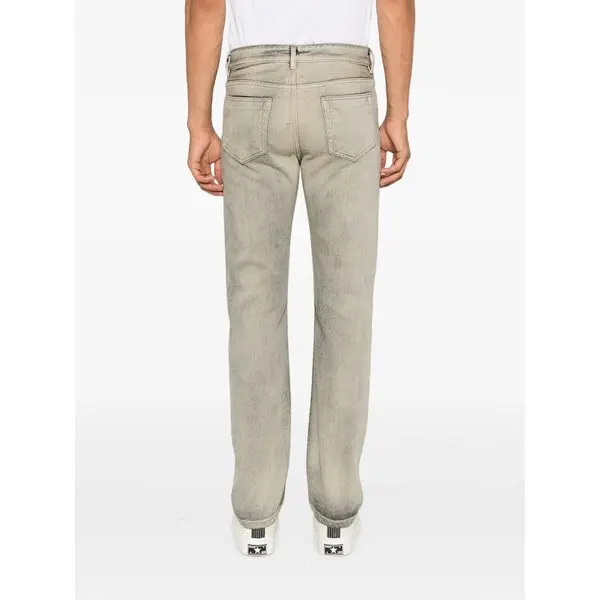Rick Owens Grey Denim Regular & Straight-leg Jeans - Gray