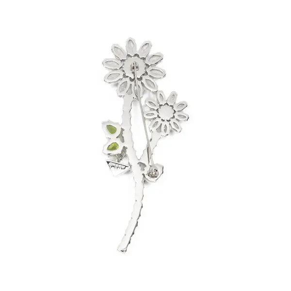 Prada Floral Design Pin Fastening Brooch
