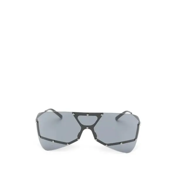 Rick Owens Black Sunglasses - Silver