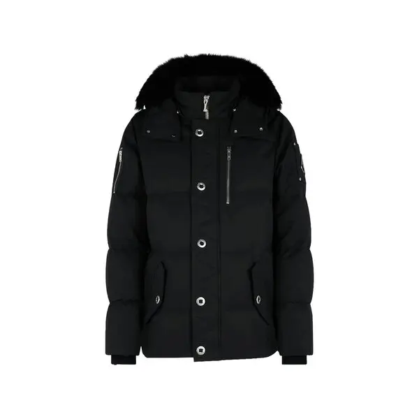 Moose Knuckles Padded Jacket With Detachable Textured Trim