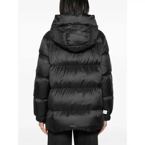 Max Mara Down-feather Padded Quilted Hooded Coat