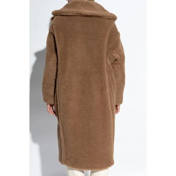 Max Mara Double-breasted Camel Hair And Silk Coat
