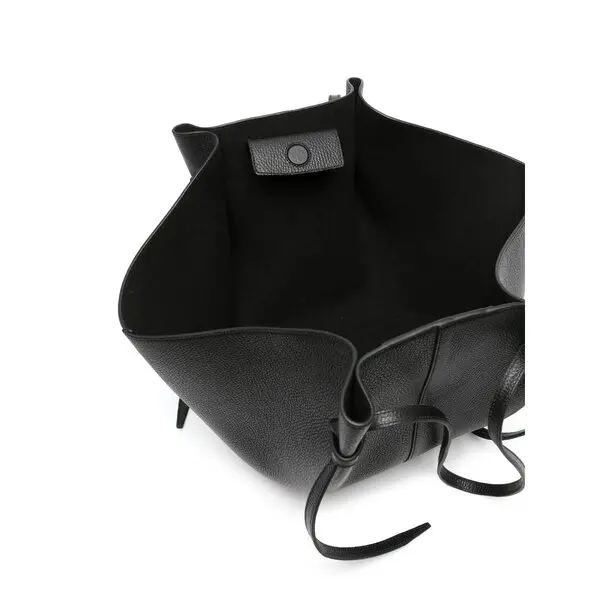 Yuzefi Calf Leather Tote Bag - Black