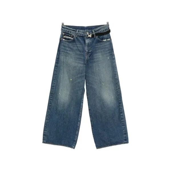 Sacai Wide-leg Denim Jeans